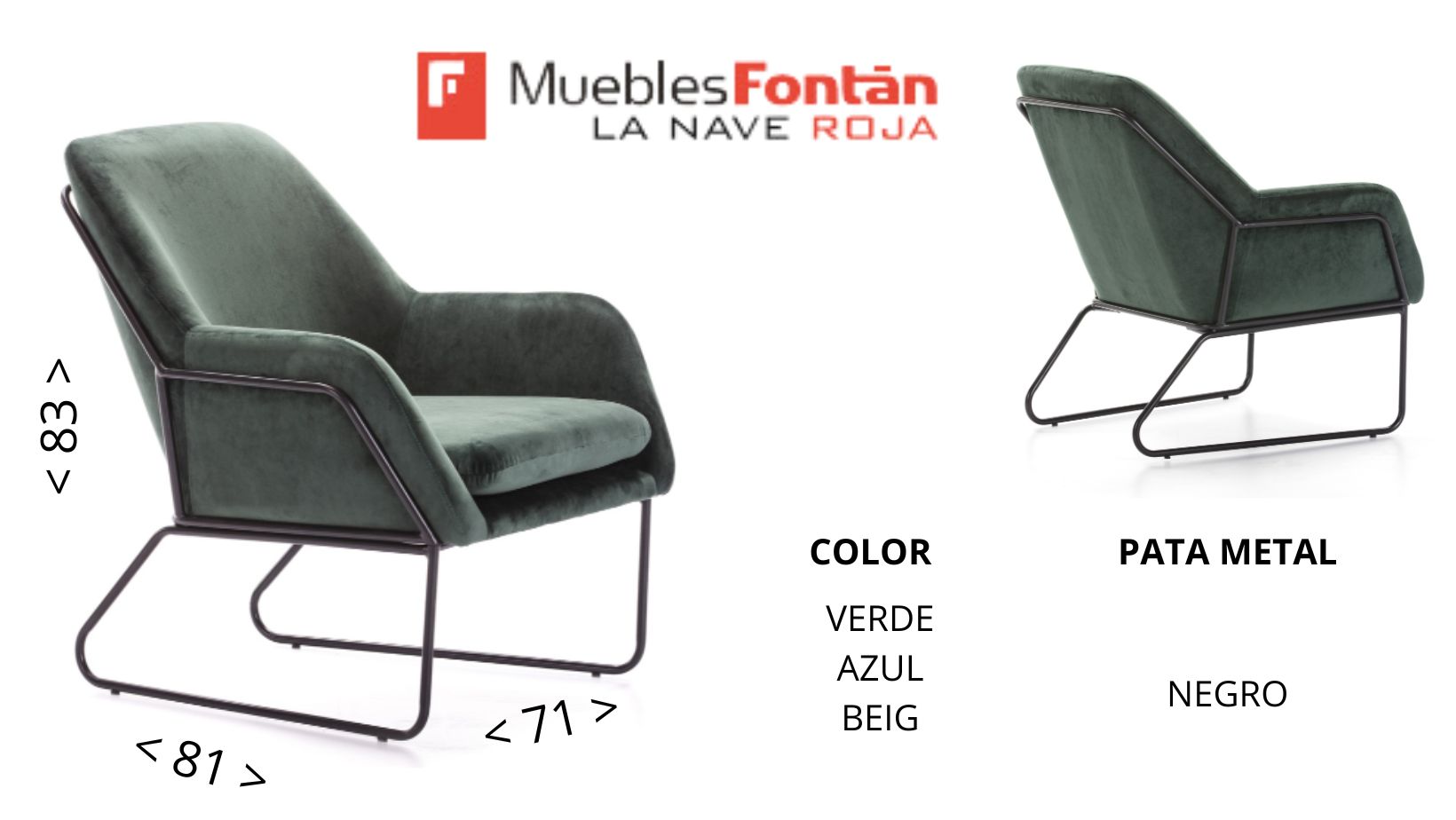 SILLONES FIJOS | Muebles Fontán
