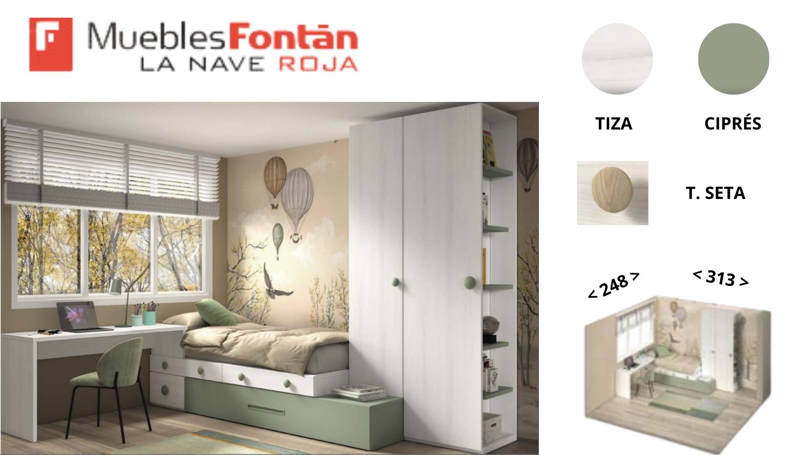 DORMITORIO JUVENIL (camas modulares) | Muebles Fontán